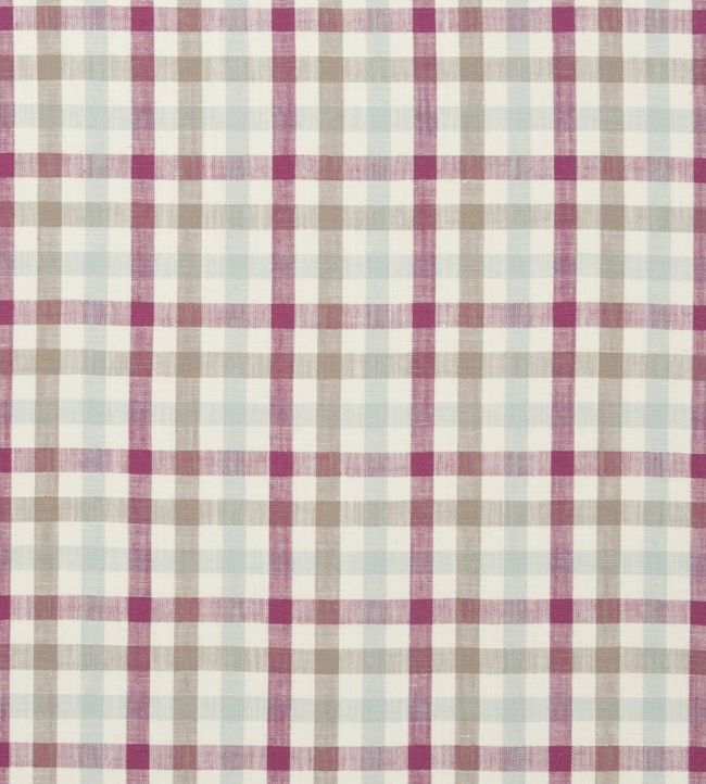 Hatfield Fabric by Clarke & Clarke in Raspberry | Jane Clayton