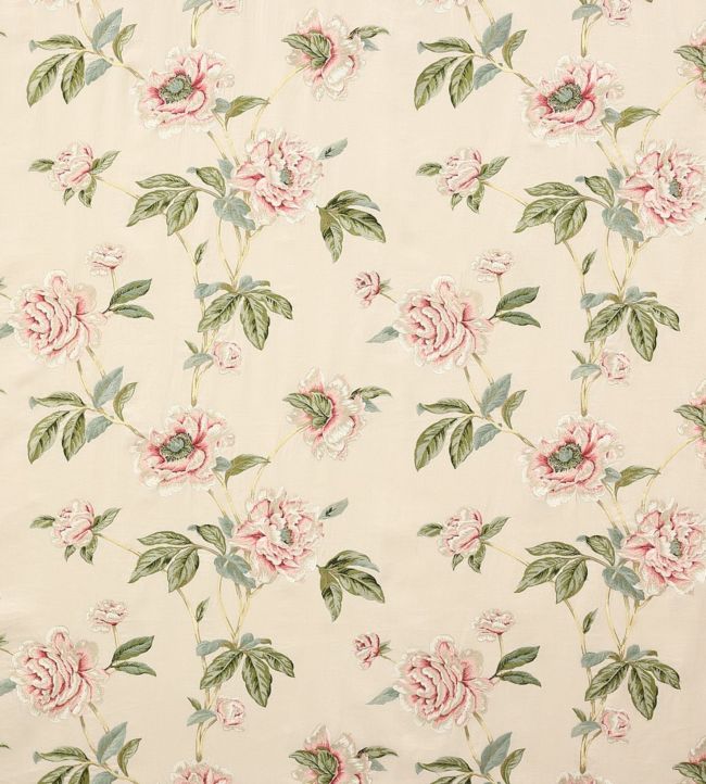 Selena Fabric by Colefax And Fowler in Pink/Green | Jane Clayton
