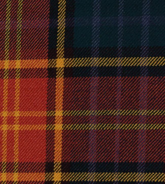 County Roscommon Fabric in Blue/Orange/Yellow by The Isle Mill | Jane ...