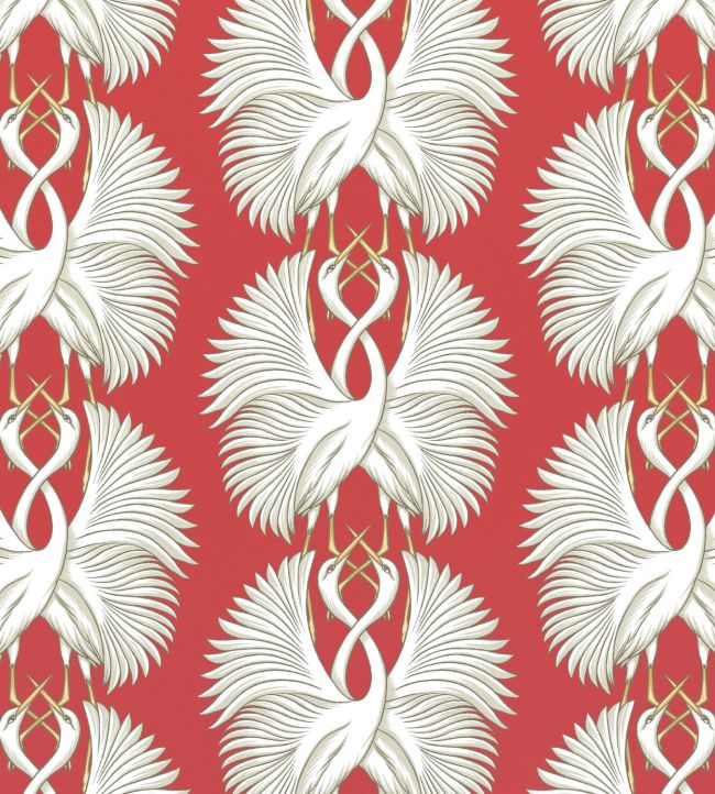 Cranes Wallpaper in Lantern by Warner House | Jane Clayton