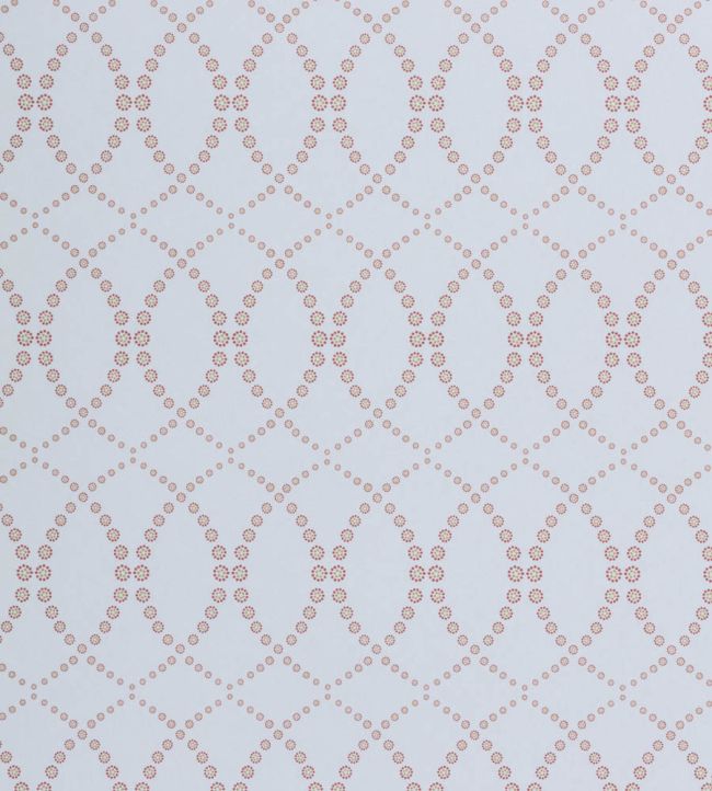 Daisy Chain Wallpaper in Terracotta by Vanderhurd | Jane Clayton