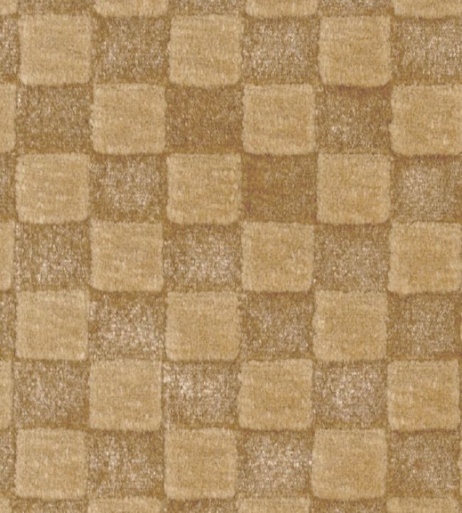 Damask Checks Fabric in N2-Walnut by JORO | Jane Clayton