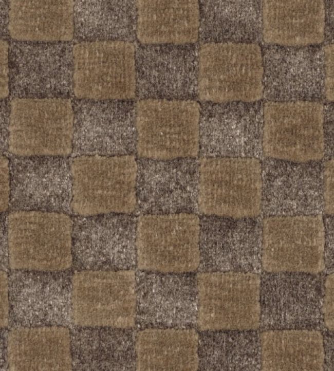 Damask Checks Fabric in N4-Chocolate by JORO | Jane Clayton