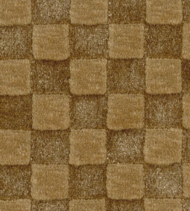 Damask Checks Fabric in T3-Sepia by JORO | Jane Clayton