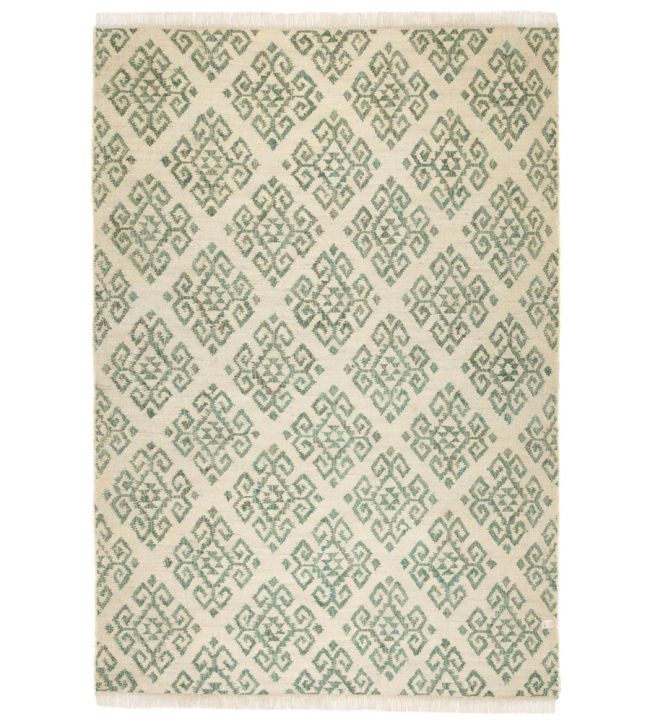 Damask Rug in Aqua by GP & J Baker | Jane Clayton