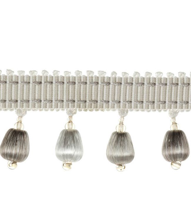 Delano Drop Fringe Trimming in Stone by Colefax and Fowler | Jane Clayton