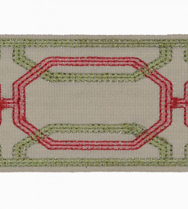 Delano Octagon Braid Trimming in Red/Green by Colefax and Fowler | Jane ...