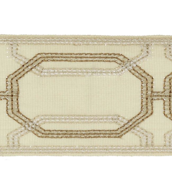 Delano Octagon Braid Trimming in Sand by Colefax and Fowler | Jane Clayton