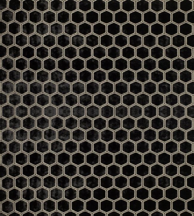 Manipur Fabric by Designers Guild in Noir | Jane Clayton