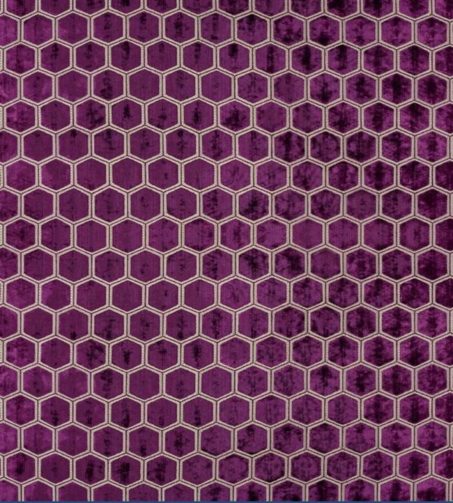 Manipur Fabric by Designers Guild in Damson | Jane Clayton