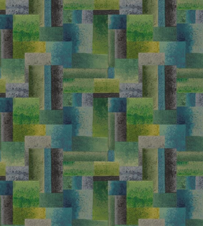 Parterre Geo Fabric by Designers Guild in Emerald | Jane Clayton