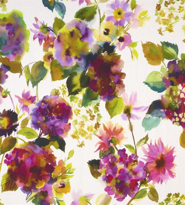 Palace Flower Grande Fabric by Designers Guild in Saffron | Jane Clayton