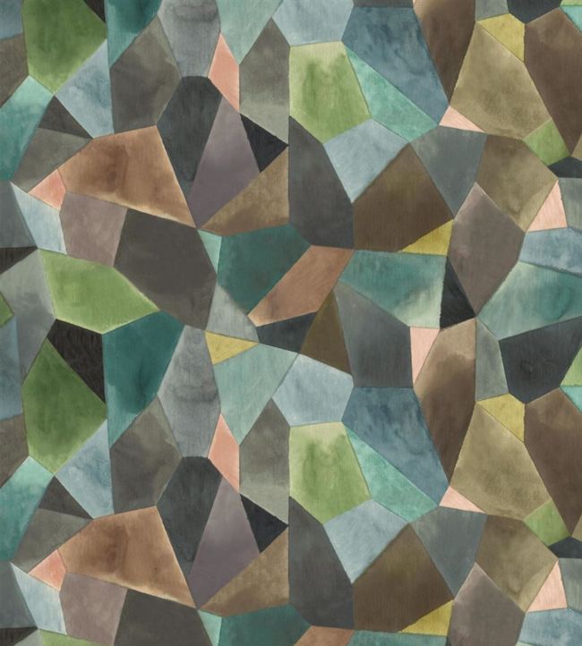 Geo Moderne Fabric by Designers Guild in Jade | Jane Clayton