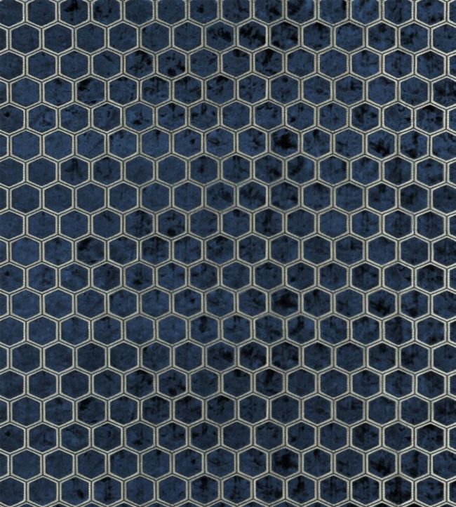 Manipur Fabric by Designers Guild in Midnight | Jane Clayton