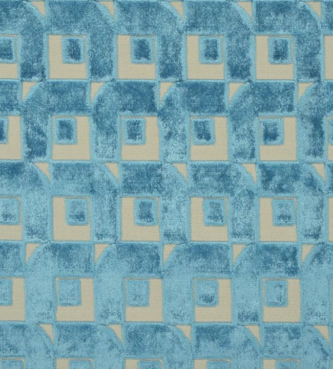 Pugin Fabric by Designers Guild in Turquoise | Jane Clayton