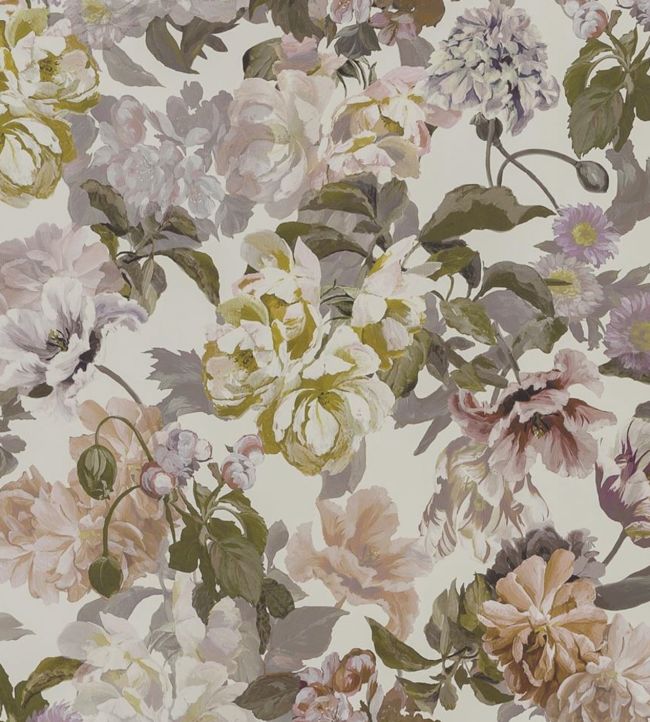 Delft Flower Wallpaper by Designers Guild in Linen | Jane Clayton