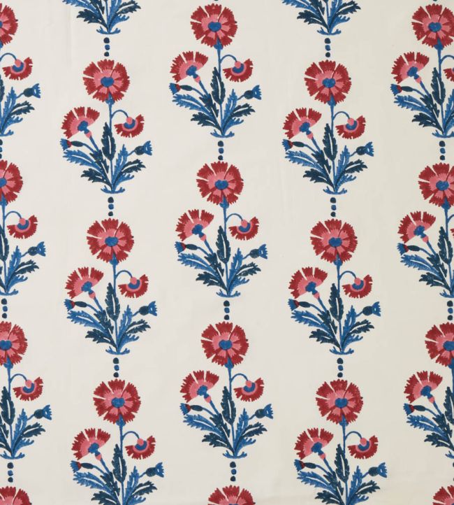 Dianthus Fabric in Indigo/Iron by Molly Mahon | Jane Clayton