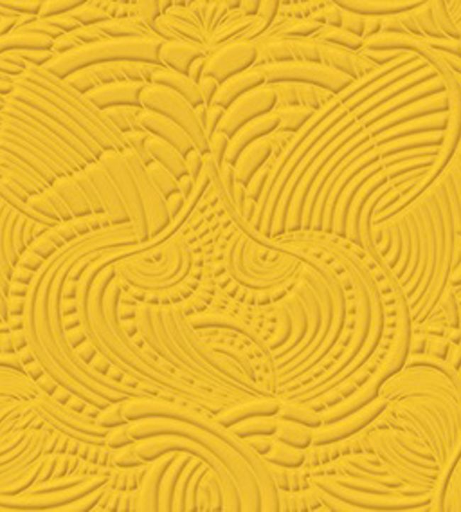 Dodo Pavone Wallpaper in Yolk by Moooi | Jane Clayton