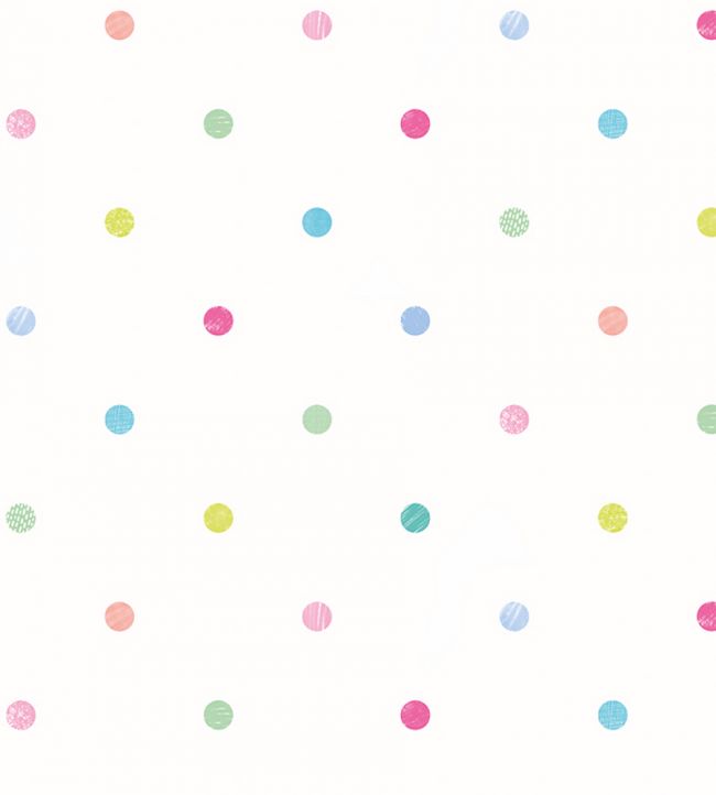 Doodle Spot Wallpaper in Candy Apple by Ohpopsi | Jane Clayton