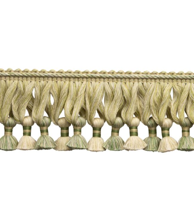 Dorset Tassel Fringe Trimmings in Leaf by Samuel & Sons | Jane Clayton