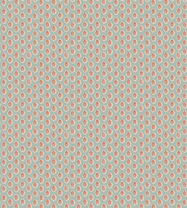 Dotty Wallpaper in Aqua by GP & J Baker | Jane Clayton