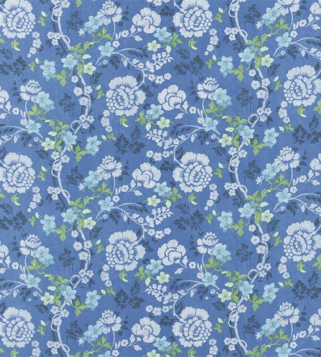 Eagle House Demask Fabric in Hibiscus by English Heritage for Designers ...