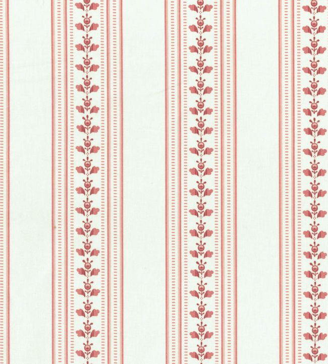 Eastern Stripe Fabric in Coral by Titley and Marr | Jane Clayton