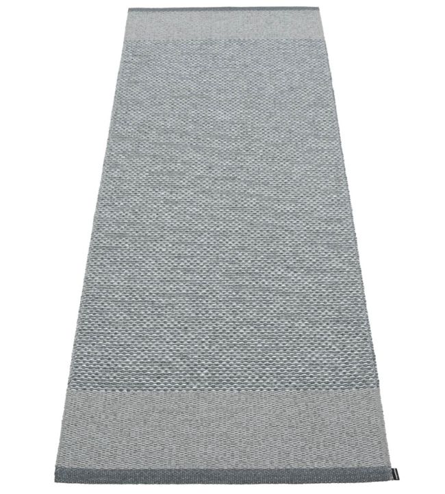Edit Runner Rug in Granit/Grey/Grey Metallic by Pappelina | Jane Clayton