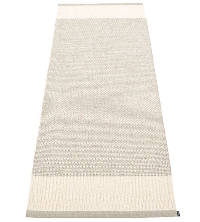 Edit Runner Rug in Linen/Vanilla/Stone Metallic by Pappelina | Jane Clayton