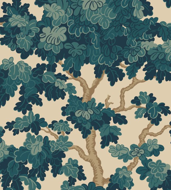 Eken Wallpaper in Teal by Sandberg | Jane Clayton