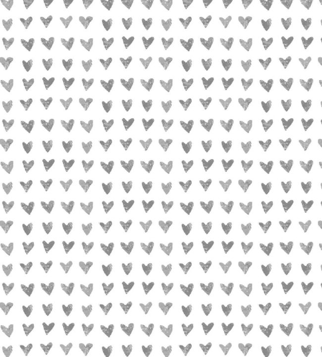 Hearts Fabric by Elanbach in Dove | Jane Clayton