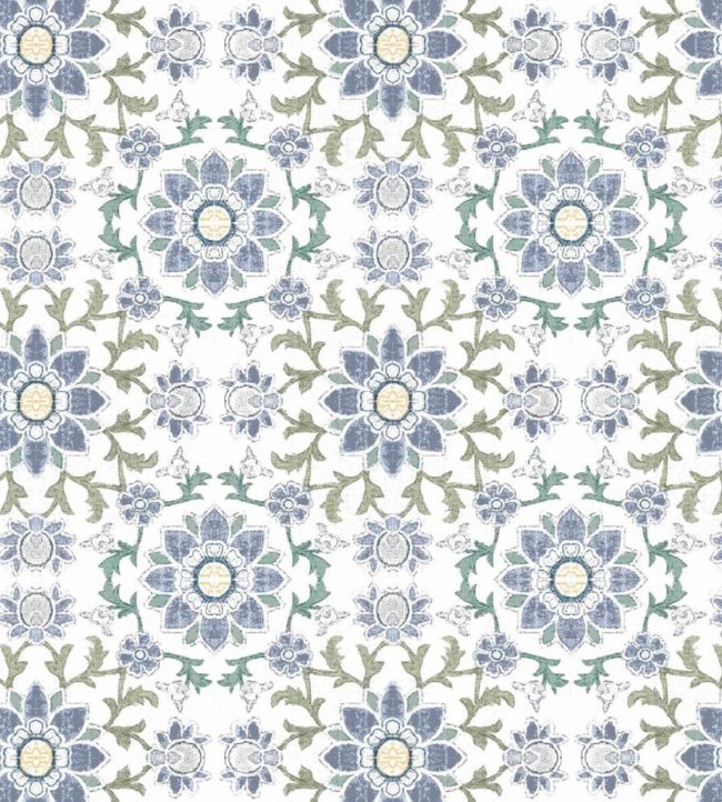 Poppy Fabric by Elanbach in Indigo | Jane Clayton