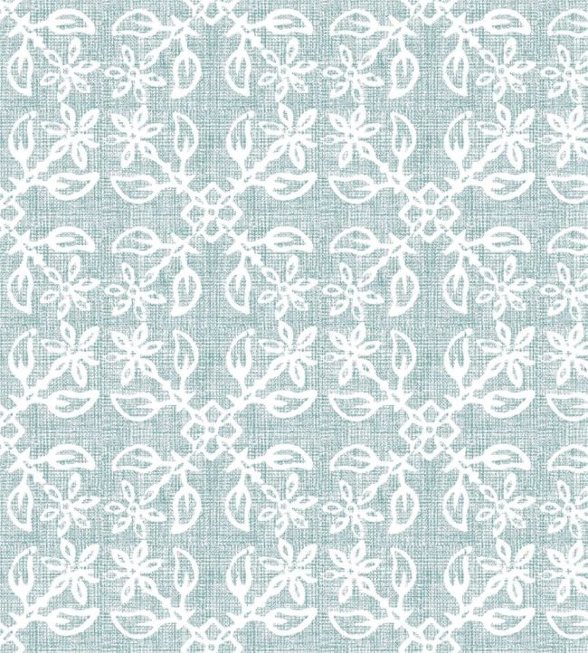 Rosemary Fabric by Elanbach in Teal | Jane Clayton