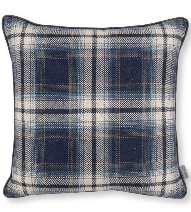Elbury Ready Made Cushions in Indigo by Romo | Jane Clayton