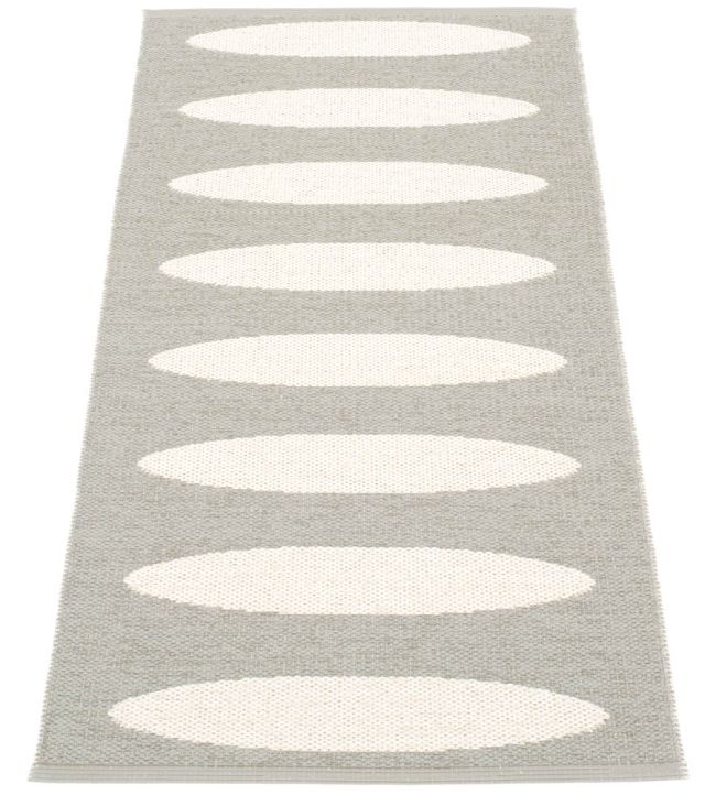 Ella Runner Rug in Warm Grey/Vanilla by Pappelina | Jane Clayton