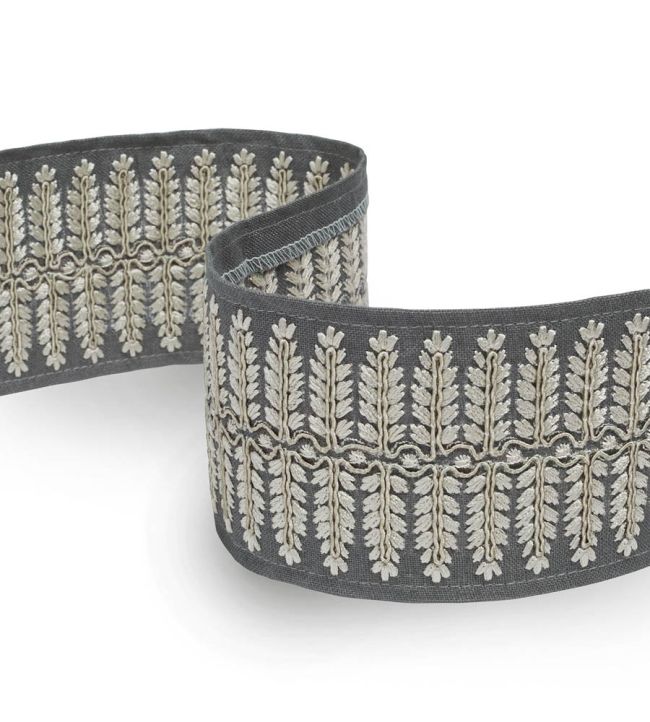 Elm Braid Trimmings in Storm by James Hare | Jane Clayton