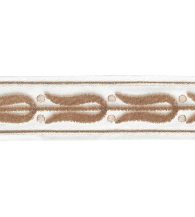 Emile Velvet Border Trimmings in Parchment by Samuel & Sons | Jane Clayton