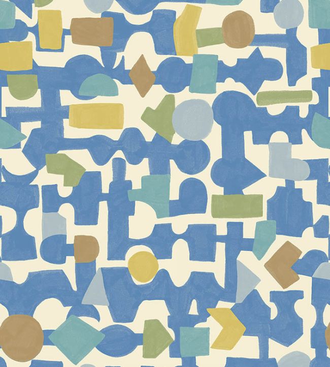 Energetic Shapes Wallpaper in 03 by Eijffinger | Jane Clayton