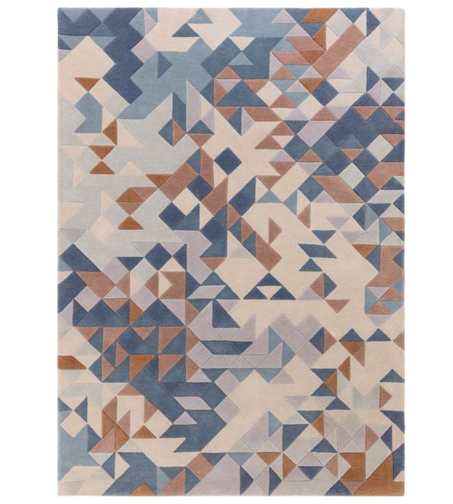 Enigma Rug in Blue Multi by Asiatic | Jane Clayton