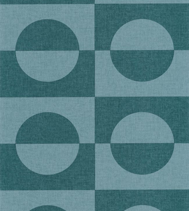 Etendu Wallpaper in Bleu Canard by Caselio | Jane Clayton