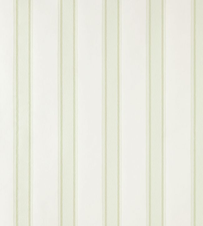 Block Print Stripe Wallpaper by Farrow & Ball in Green Ground | Jane ...