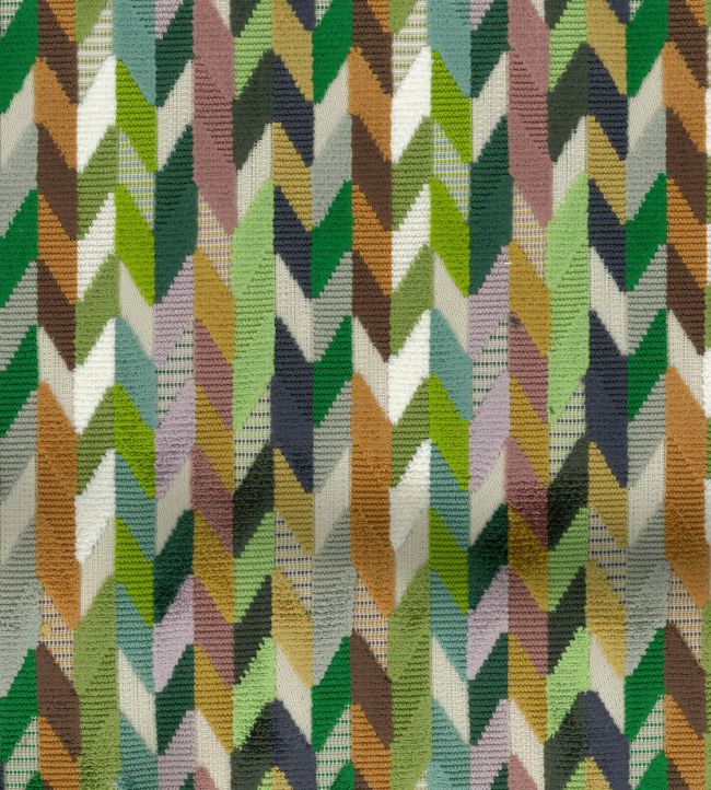 Felicia Fabric in Leaf/Rust/Steel by Osborne & Little | Jane Clayton