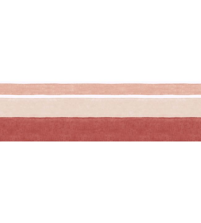 Felipe Border Wallpaper in Red by DADO | Jane Clayton
