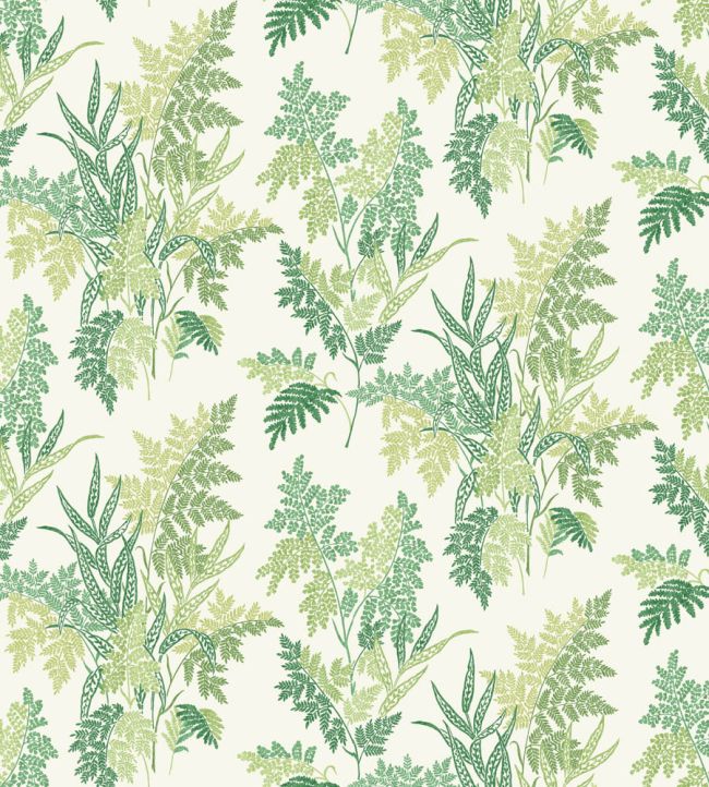 Fern Craze Fabric in Green/Lime by Nina Campbell | Jane Clayton