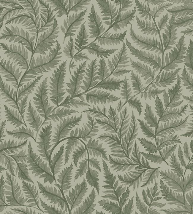 Ferns Wallpaper in Green by Borastapeter | Jane Clayton
