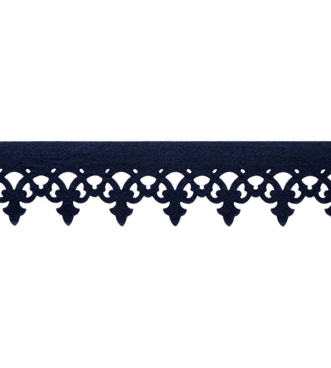 Finlay Scalloped Border Trimmings in Onyx by Samuel & Sons | Jane Clayton
