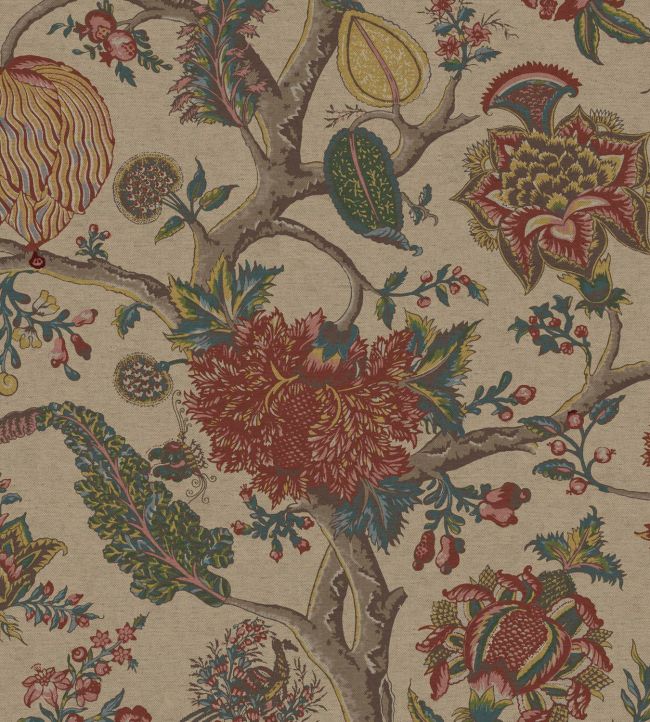 Flame Of The Forest Outdoor Fabric in Antique by Warner House | Jane ...