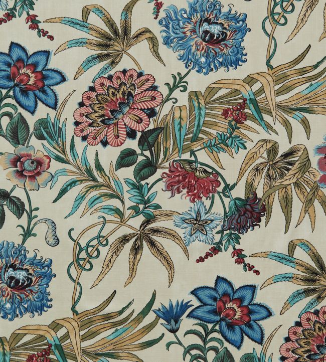 Flora Print Fabric in 377 by Travers | Jane Clayton