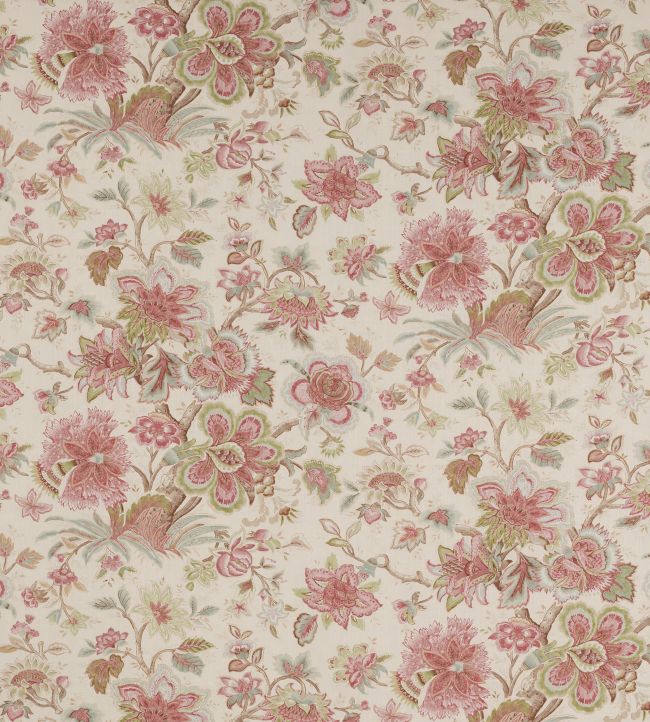 Flores Fabric in Pink/Green by Colefax and Fowler | Jane Clayton