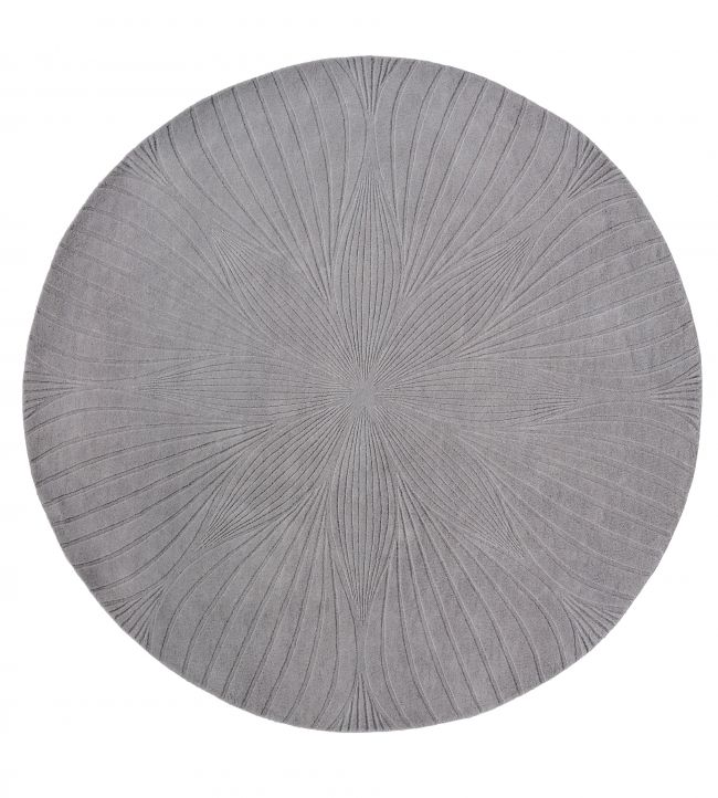 Folia Round Rug in Grey by Wedgwood | Jane Clayton